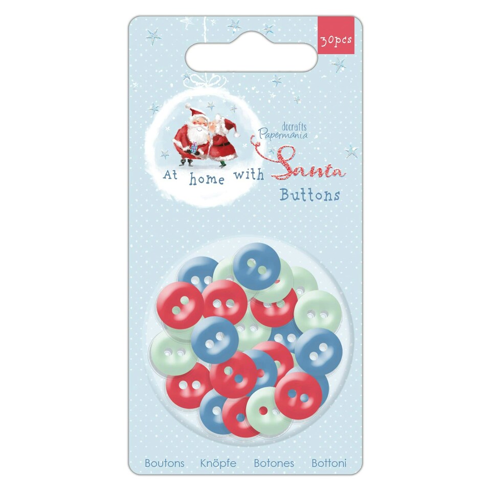 Buttons (30pcs) - At Home with Santa Multi - Tesco Groceries