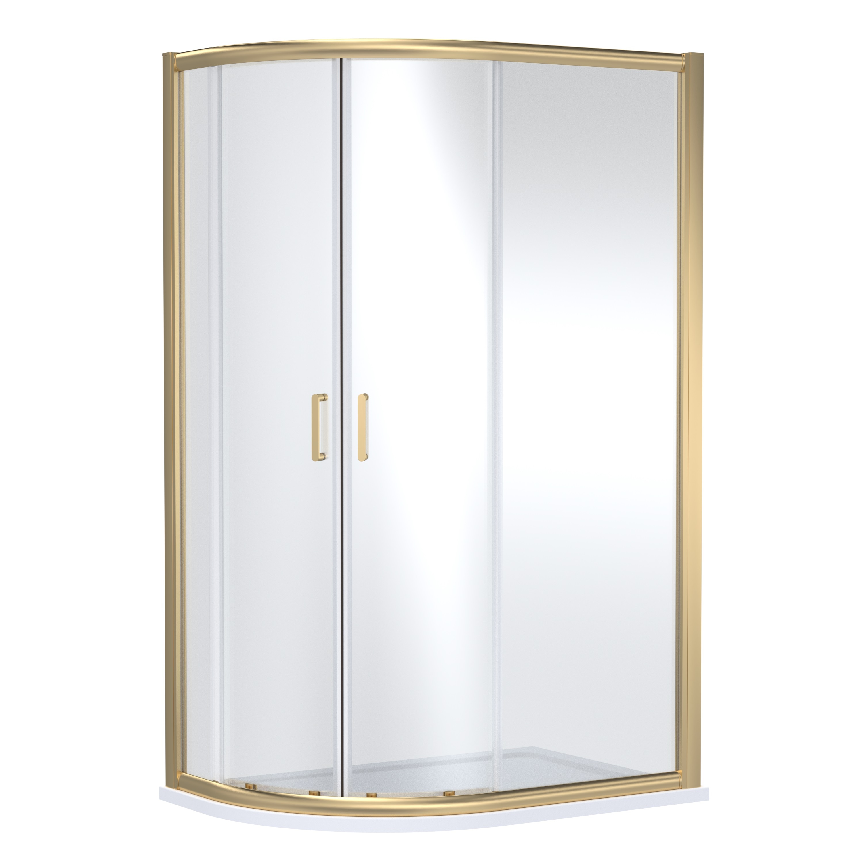 Contemporary 8mm Glass Offset Quadrant Shower Enclosure, 1200 x 800mm ...