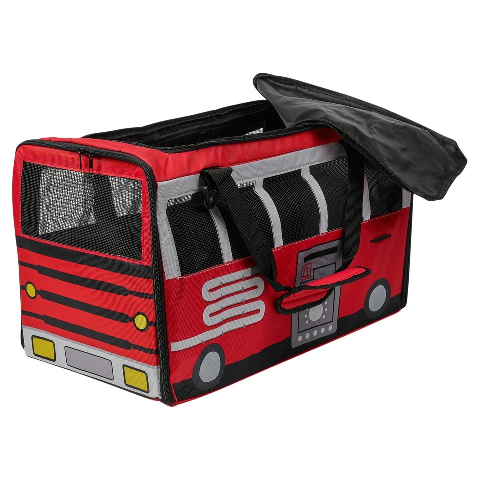 Pet Carrier Bag Soft Polyester Kids Bus Themed Small Dog Cat Travel ...