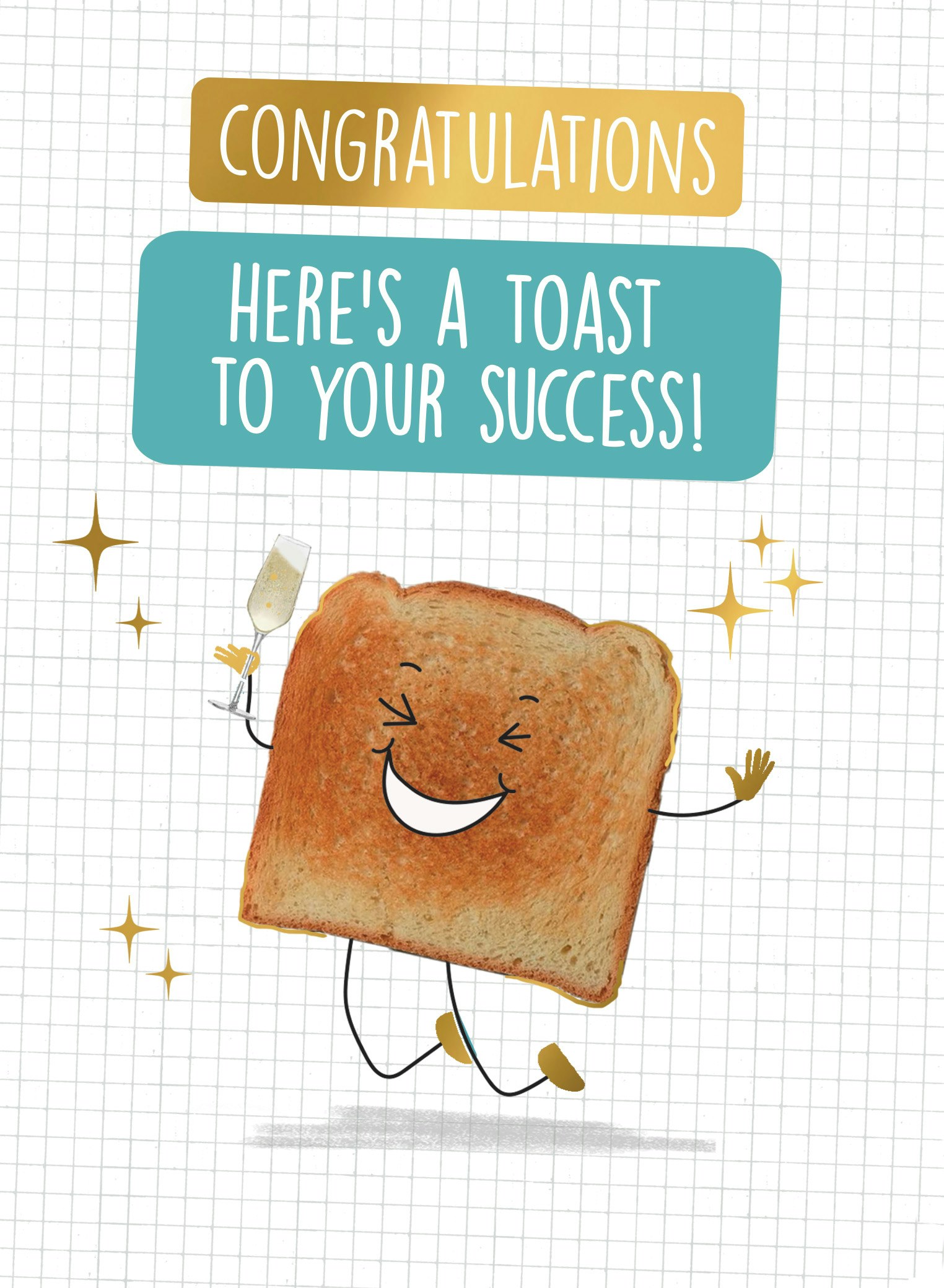 Congratulations Here's A Toast To Your Success! - Funny Congrats Card ...