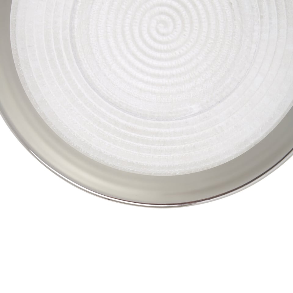 Ida Embossed Glass Side Plate With Silver Rim - Tesco Groceries