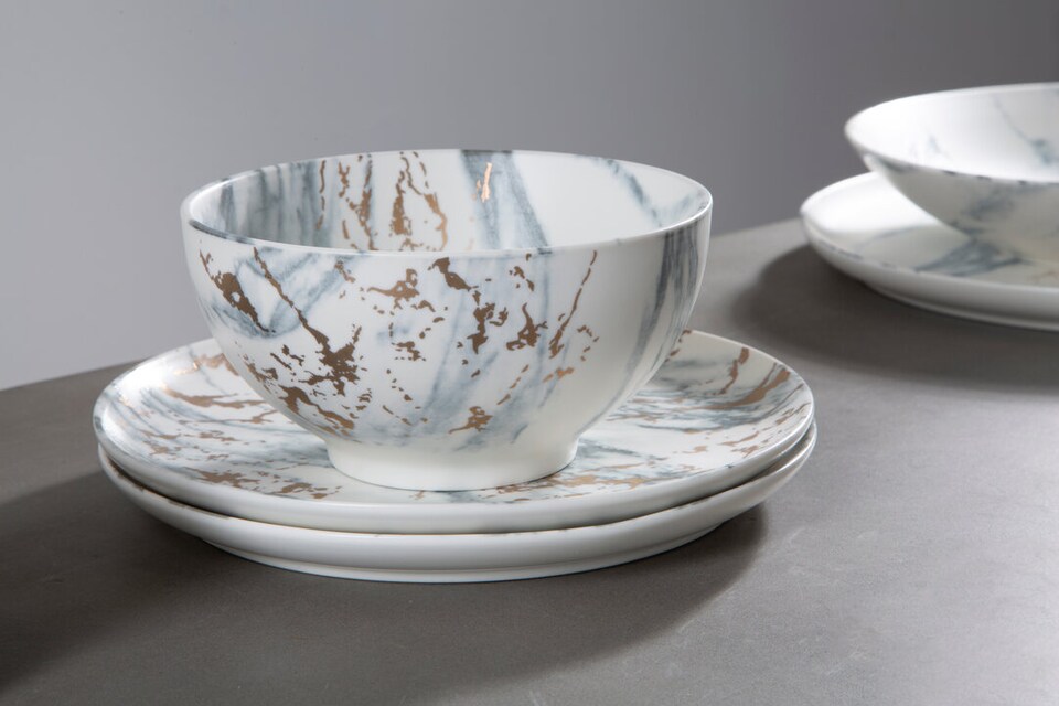 Marble Luxe Side Plate - Tesco Groceries