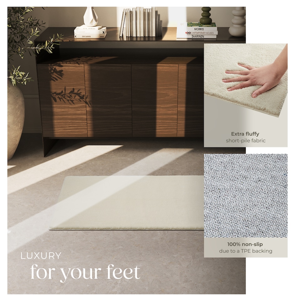 Rug Zonelle Short Pile and Ultra-Soft Carpet in Rectangular or Round ...
