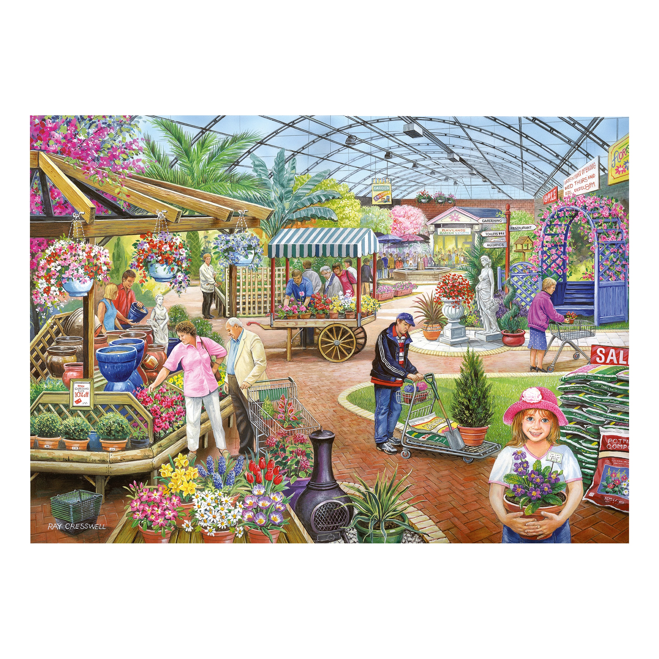 At The Garden Centre 500 Piece Jigsaw Puzzle - Tesco Groceries