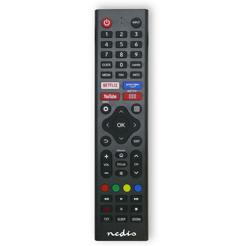 Nedis HiSense Replacement Remote Control for TVs, Preprogrammed with ...