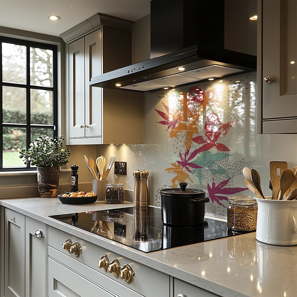 Japanese Maple Splash Back | White - Tesco Groceries