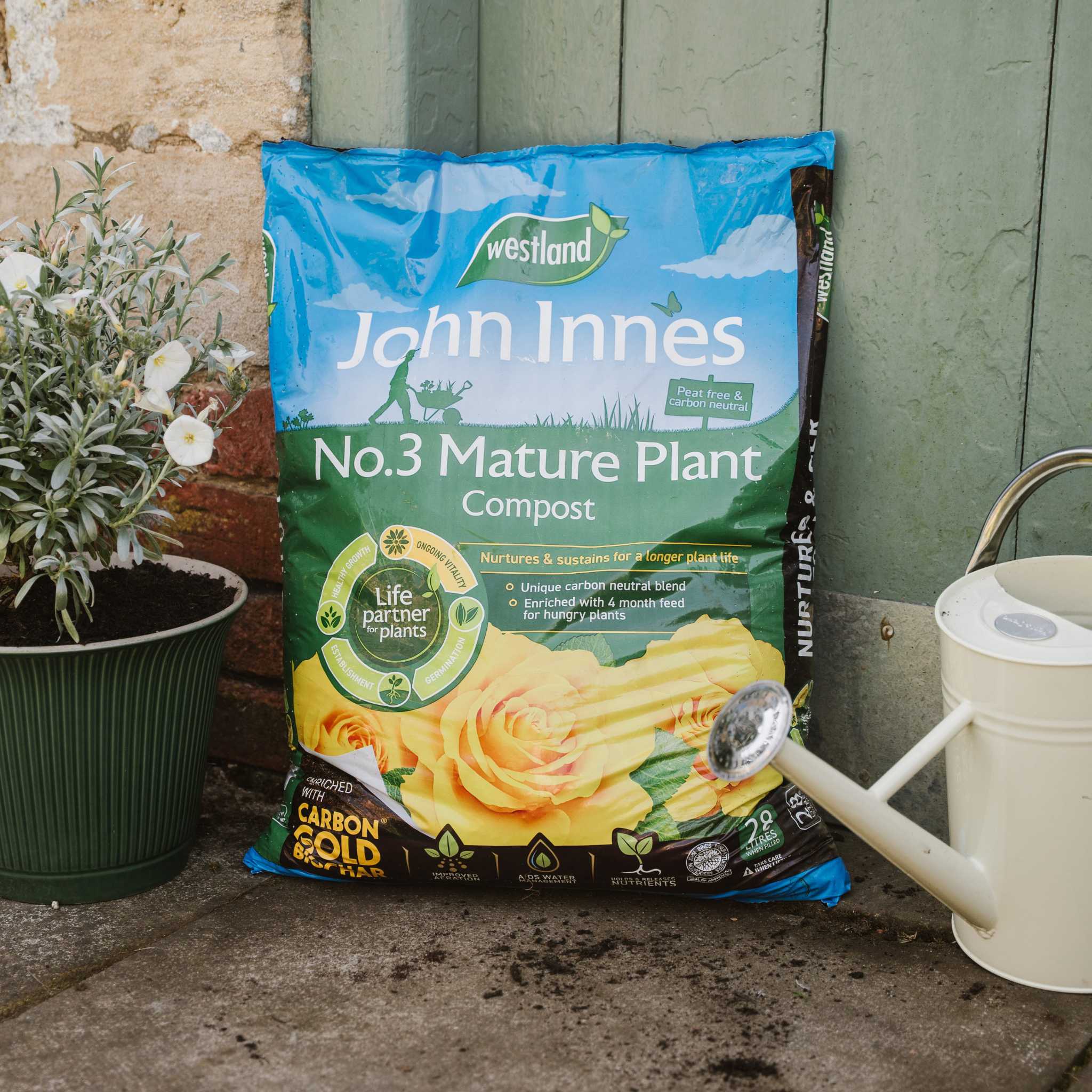 Westland John Innes No.3 Peat-Free Mature Plant Compost 28L 1 Bag ...