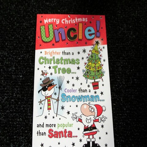 Uncle Christmas Card - Greeting Card By Wishing Well - Tesco Groceries