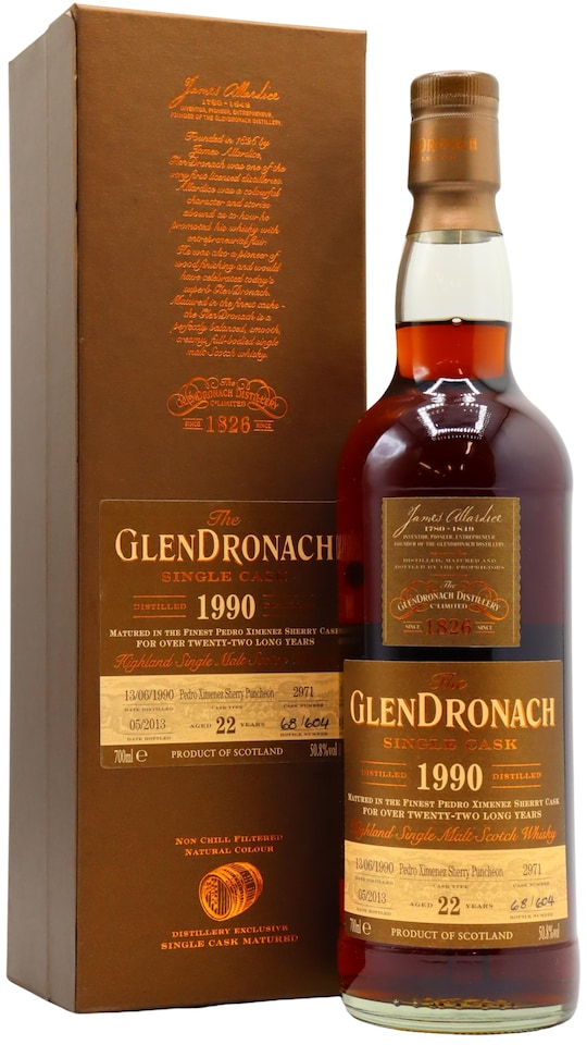 Glendronach - Single Cask No. 2971 (Batch 8) 1990 22 year old Whisky ...