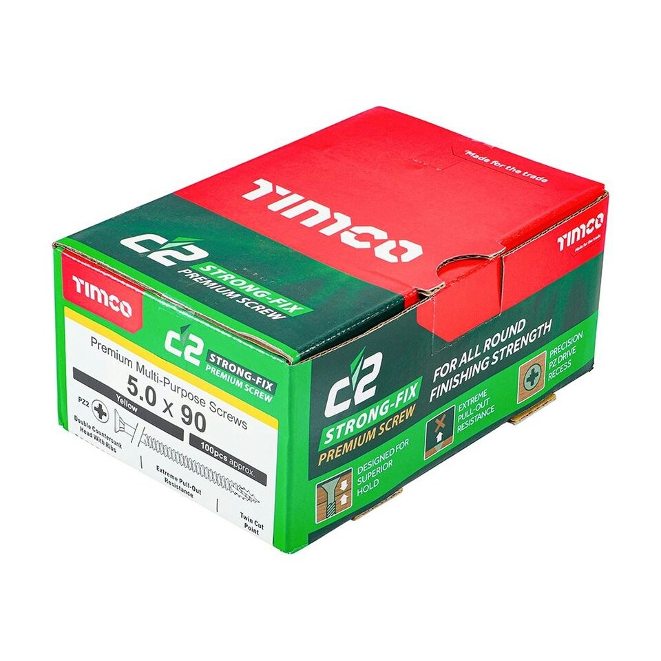 Timco - C2 Strong-Fix Multi-Purpose Premium Screws - PZ - Double ...