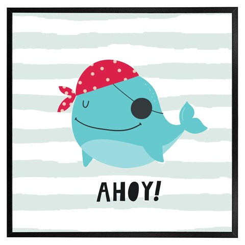 Ahoy! whale (Picture Frame) Black | XS - Tesco Groceries