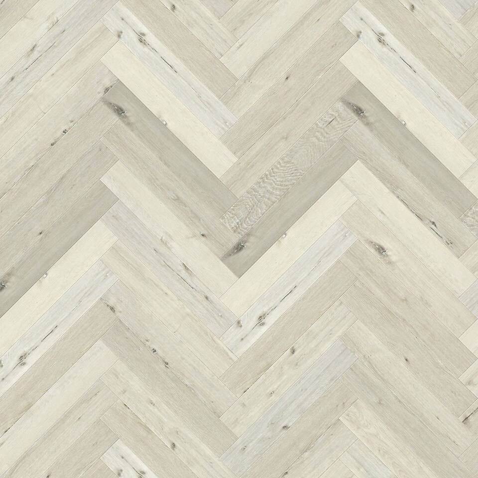Click LVT Flooring SPC 6.0mm NodSl White Maple Herringbone Wood Effect ...