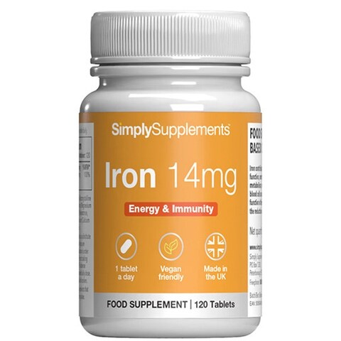 Iron 14mg - 120 Tablets - Tesco Groceries