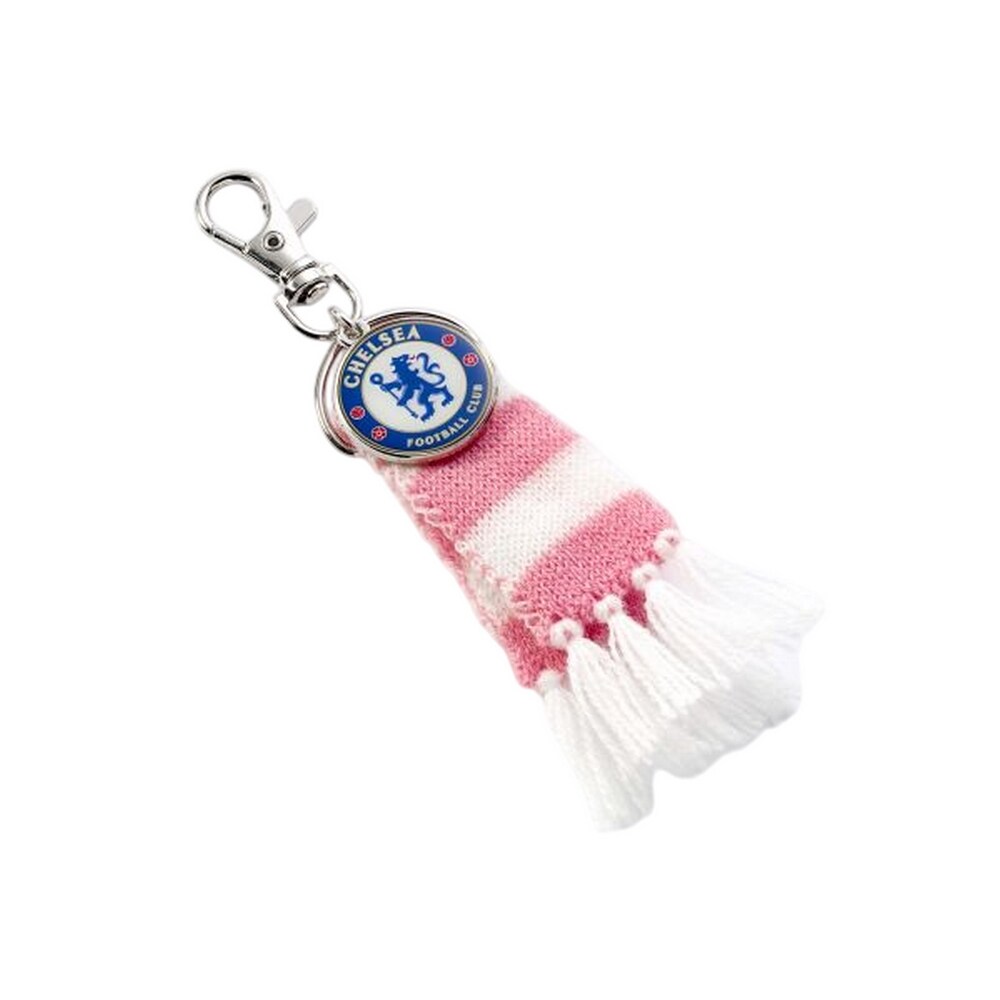 Chelsea FC Crest And Stripes Keyring | White | White/Pink | 1 - Tesco ...