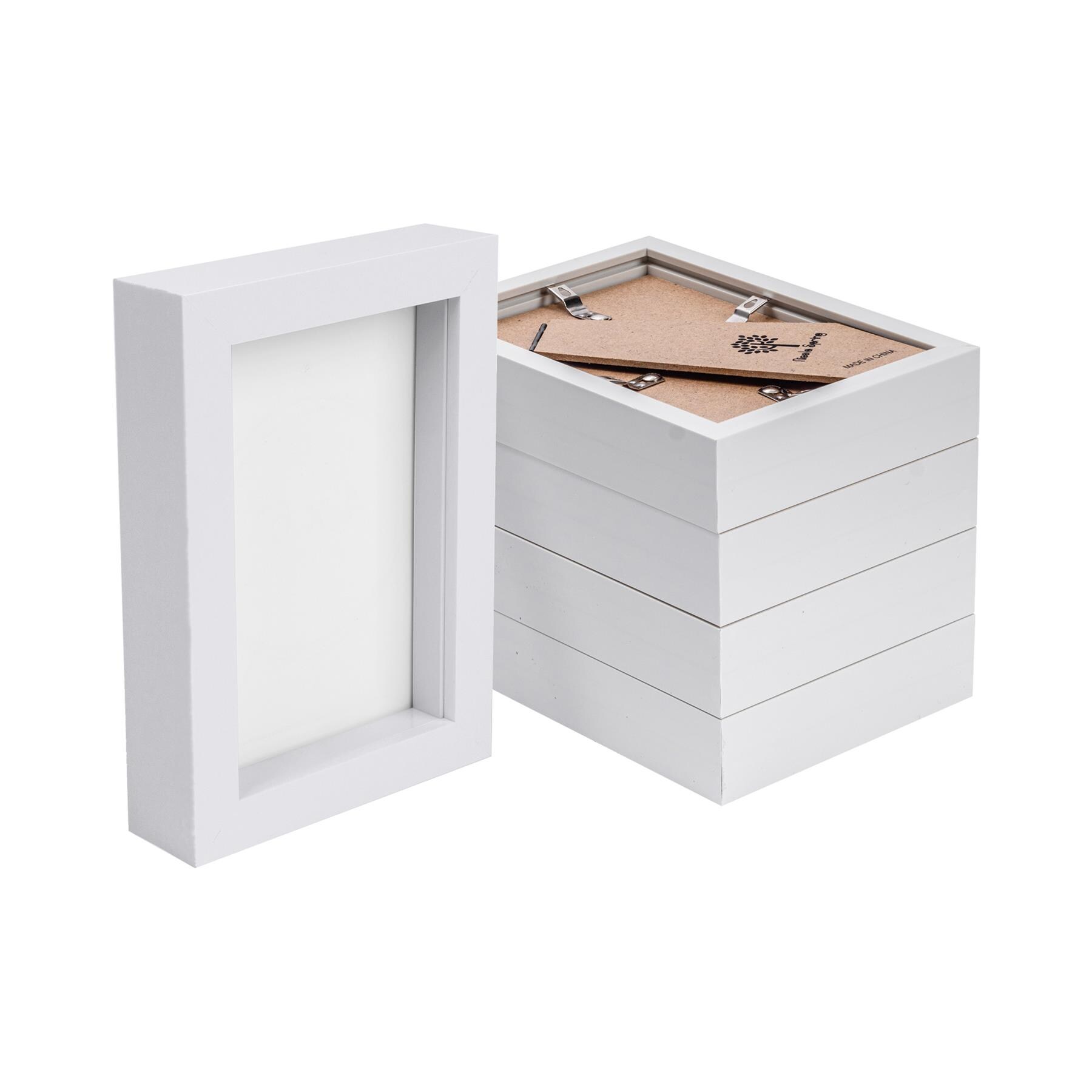 Nicola Spring 4 x 6" Photo Frames - 3D Photo Frame Picture Frame Box ...