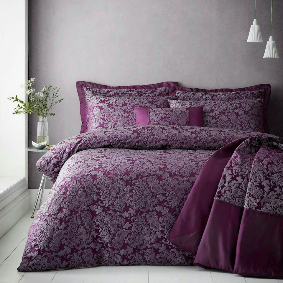 Portfolio Home Sandringham Damask Bedding Duvet Cover Set - Tesco Groceries