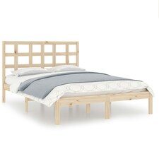 Bed Frame Solid Wood 160x200 cm - Tesco Groceries