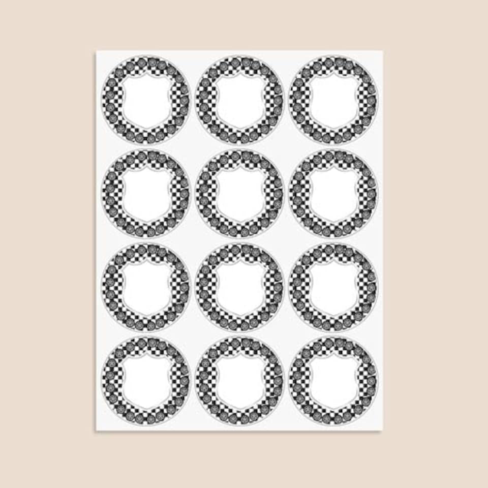 Cars Design 60mm Round Sticker sheet of 12 - Tesco Groceries