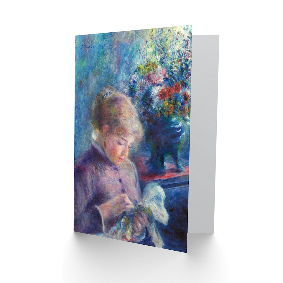 Pierre Auguste Renoir Art Card Young Woman Sewing - Tesco Groceries