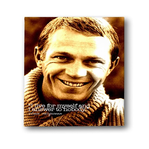 Steve Mcqueen 12 x 16 Canvas /Art Decoration - HOME - Tesco Groceries
