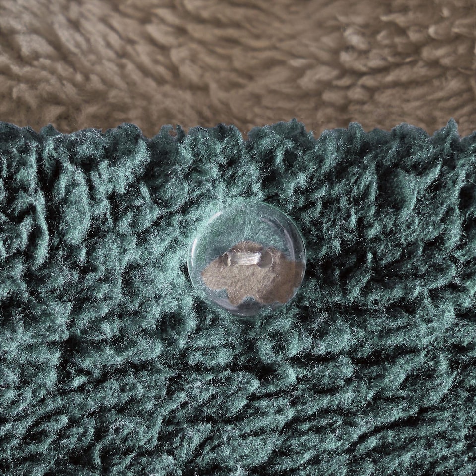 OHS Reversible Teddy Duvet Cover with Pillowcase | Blue | Duck Egg ...