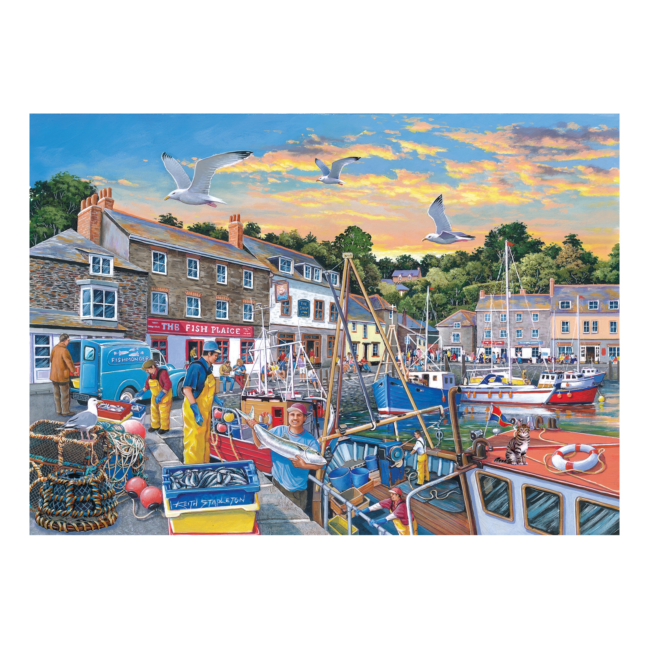Catch of the Day BIG 500 Piece Jigsaw Puzzle - Tesco Groceries