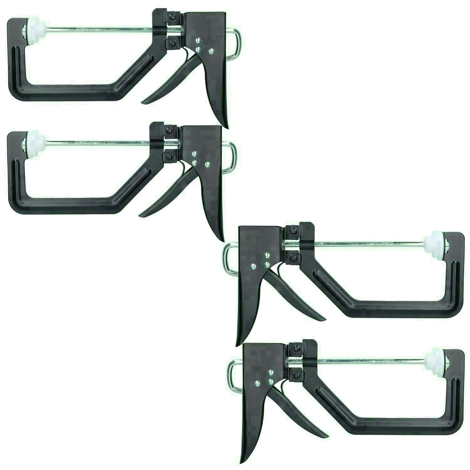 4pc 6" / 150mm Quick Grip Speed Clamp Holder Holding Carpenters ...