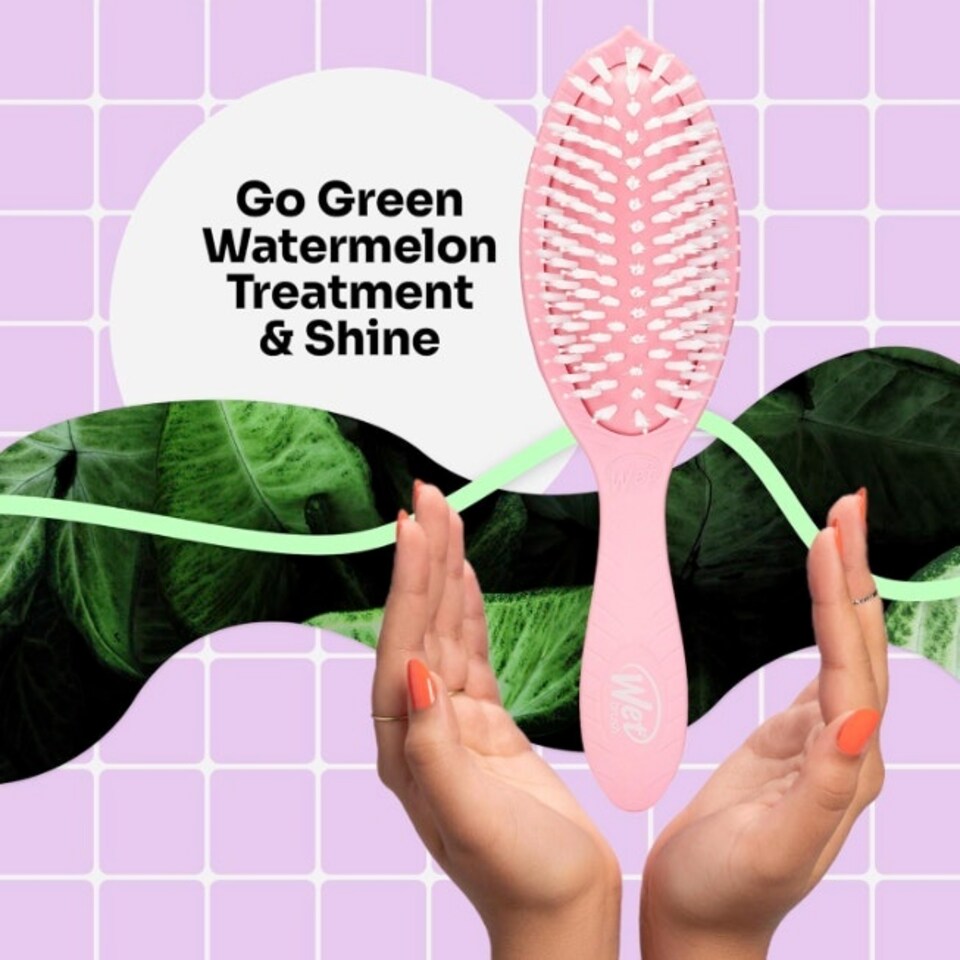 WetBrush Go Green Treatment & Shine Comb, Watermelon, Pink - Tesco ...