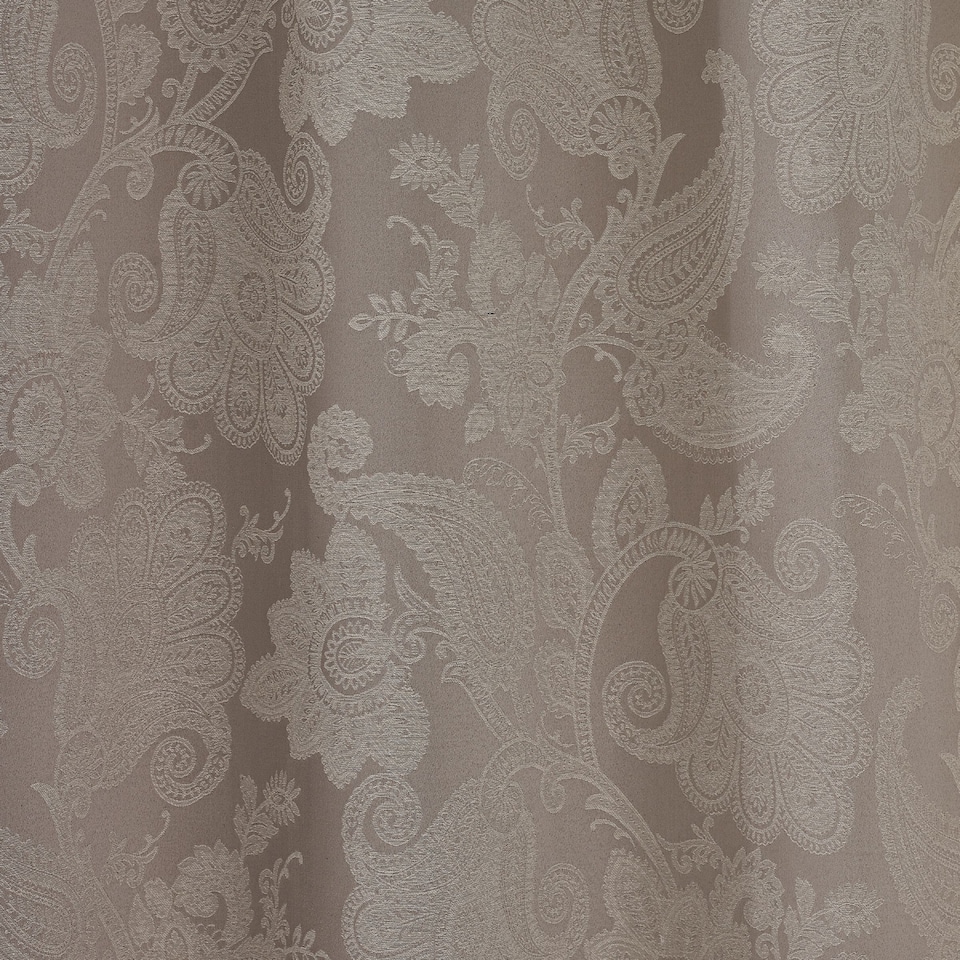 Catherine Lansfield Opulent Jacquard Lined Eyelet Curtains | Gold ...