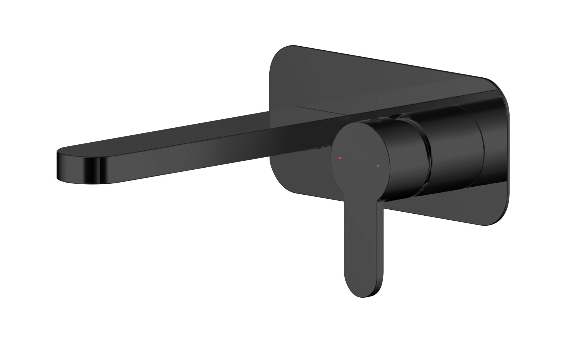 Balterley Modern Bathroom Pride Round Lever Handle Wall Mounted 2 Tap ...