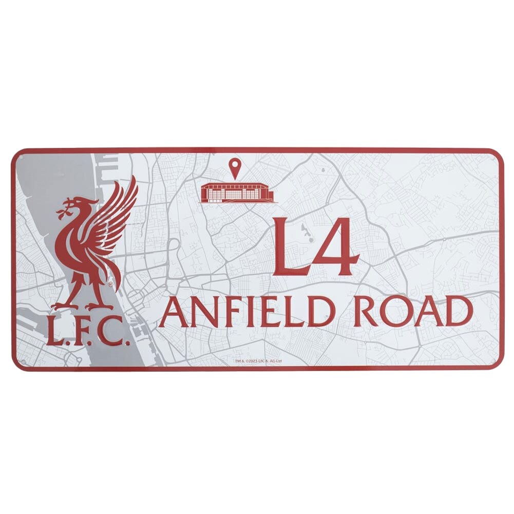 Liverpool FC Route To Anfield Road Crest Plaque | Red | Red/White | 1 ...