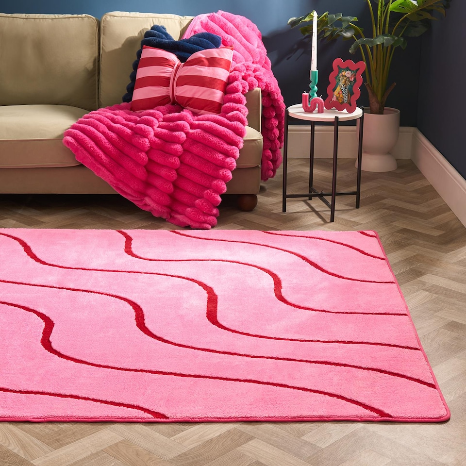 OHS Tufted Contour Rug Soft Floor Carpet Non Slip Area Mat - 160 x ...