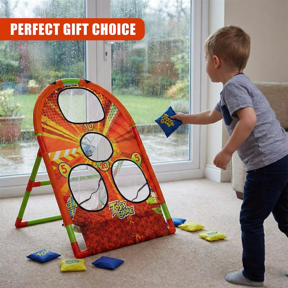 The Magic Toy Shop Bean Bag Toss Game Set Indoor Outdoor Cornhole for ...