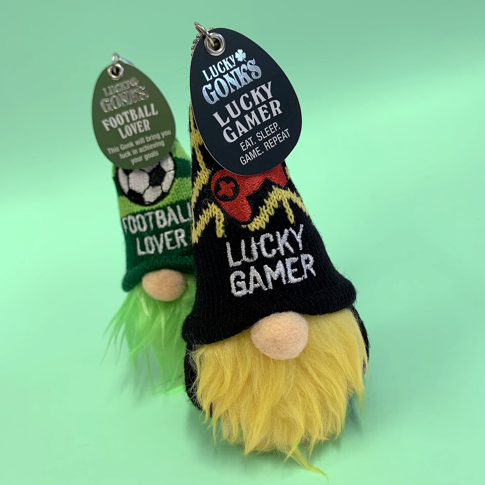 Pre-personalised Lucky Gonk Mascot Keyring For Bag Or Backpack - Leah ...