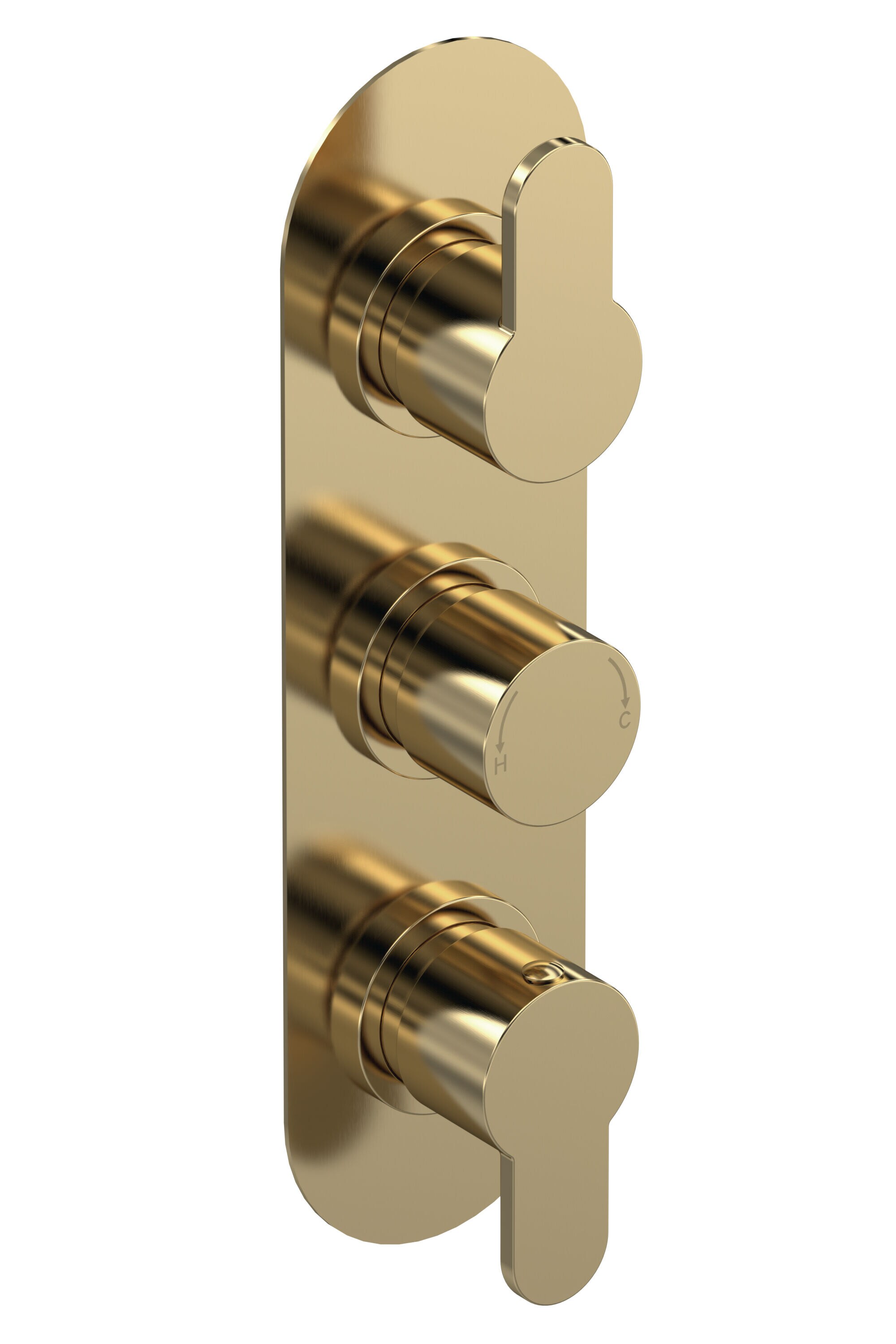 Balterley Pride Round Concealed Triple Thermostatic Shower Valve with ...