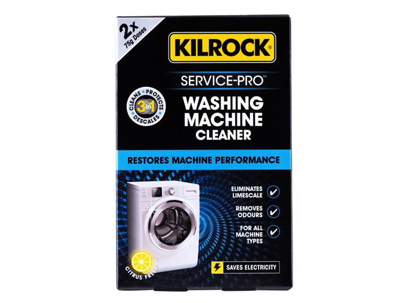 Kilrock Service-Pro Washing Machine Descaler & Cleaner 75G (Pack Of 2 ...