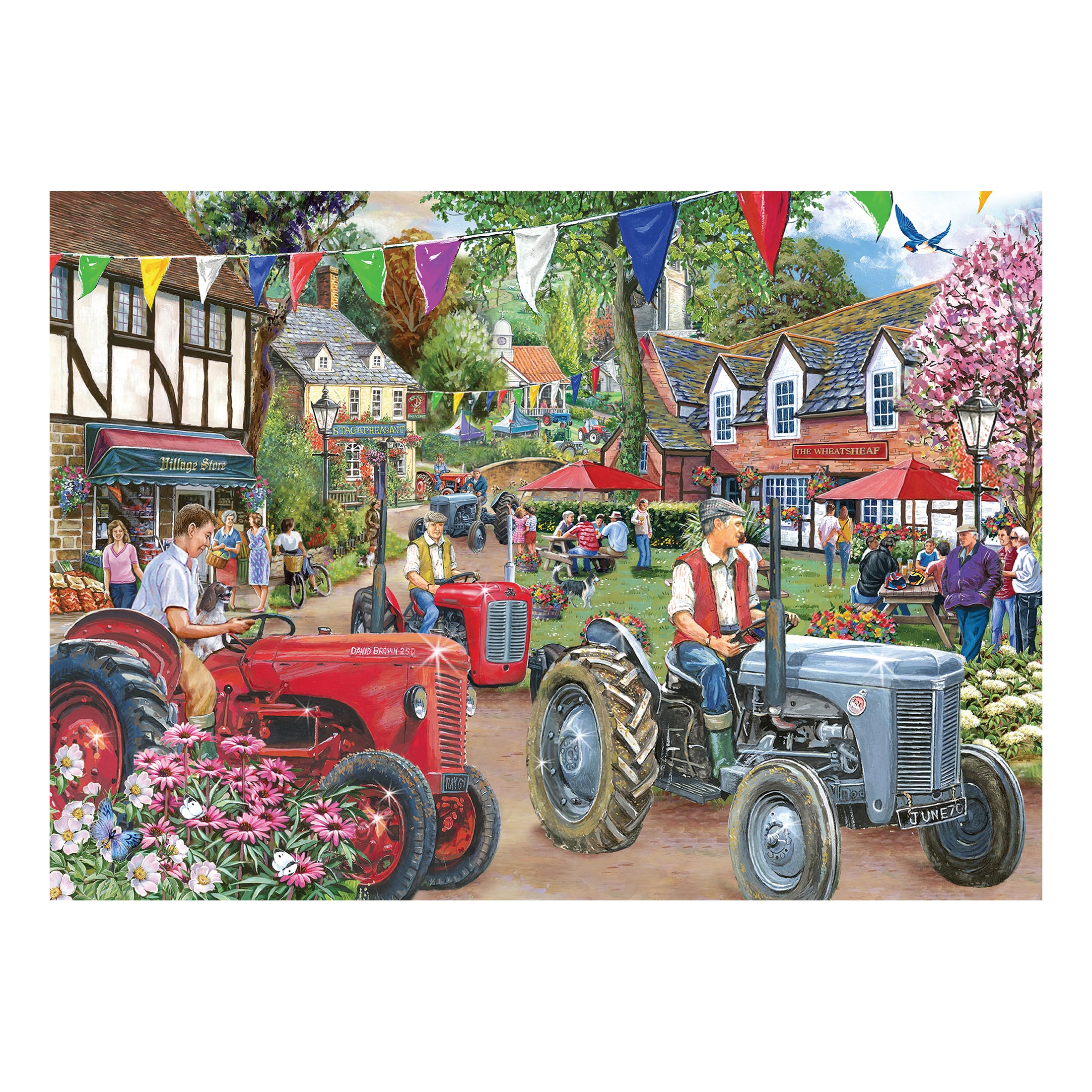 No.27 - Tractor Parade 1000 Piece Jigsaw Puzzle - Tesco Groceries