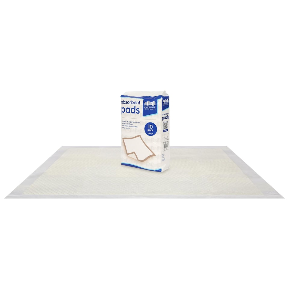 Harbour Housewares 10x Disposable Incontinence Bed Pads - 60 x 89cm ...