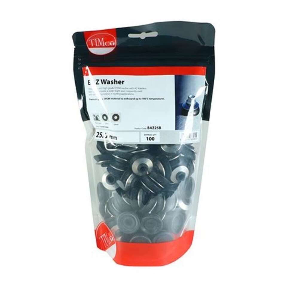 Timco - BAZ Washers - Stainless Steel (Size 25mm - 100 Pieces) - Tesco ...