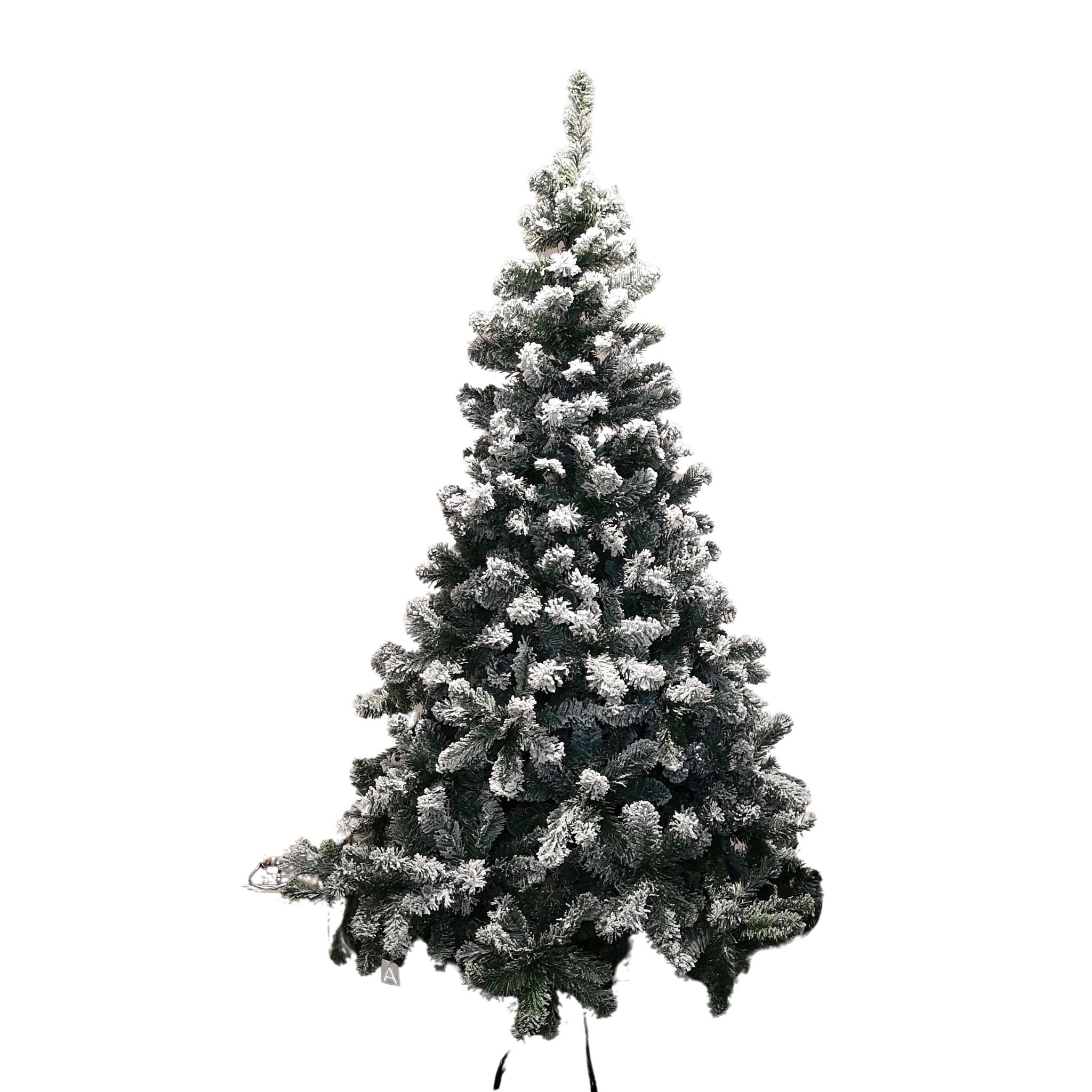 7ft Snowy Imperial Pine White Green Fir Artificial Luxury Christmas ...