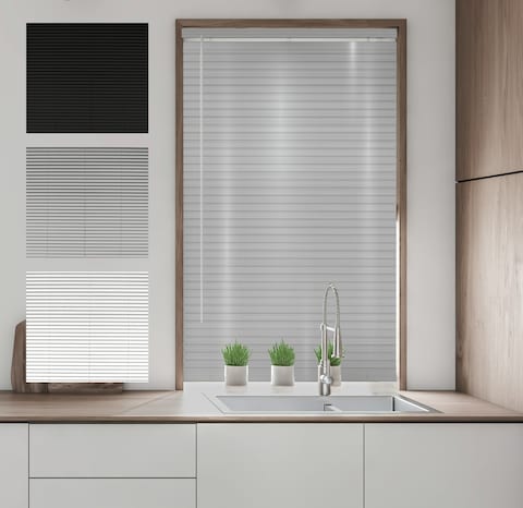 Aluminium Venetian Blinds 45cm x 210cm | White - Tesco Groceries