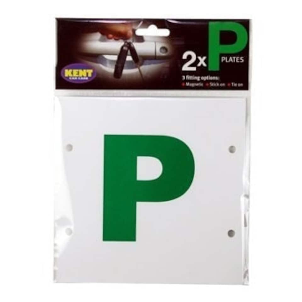 2 Driving Magnetic Green P Passed Plates - Tesco Groceries