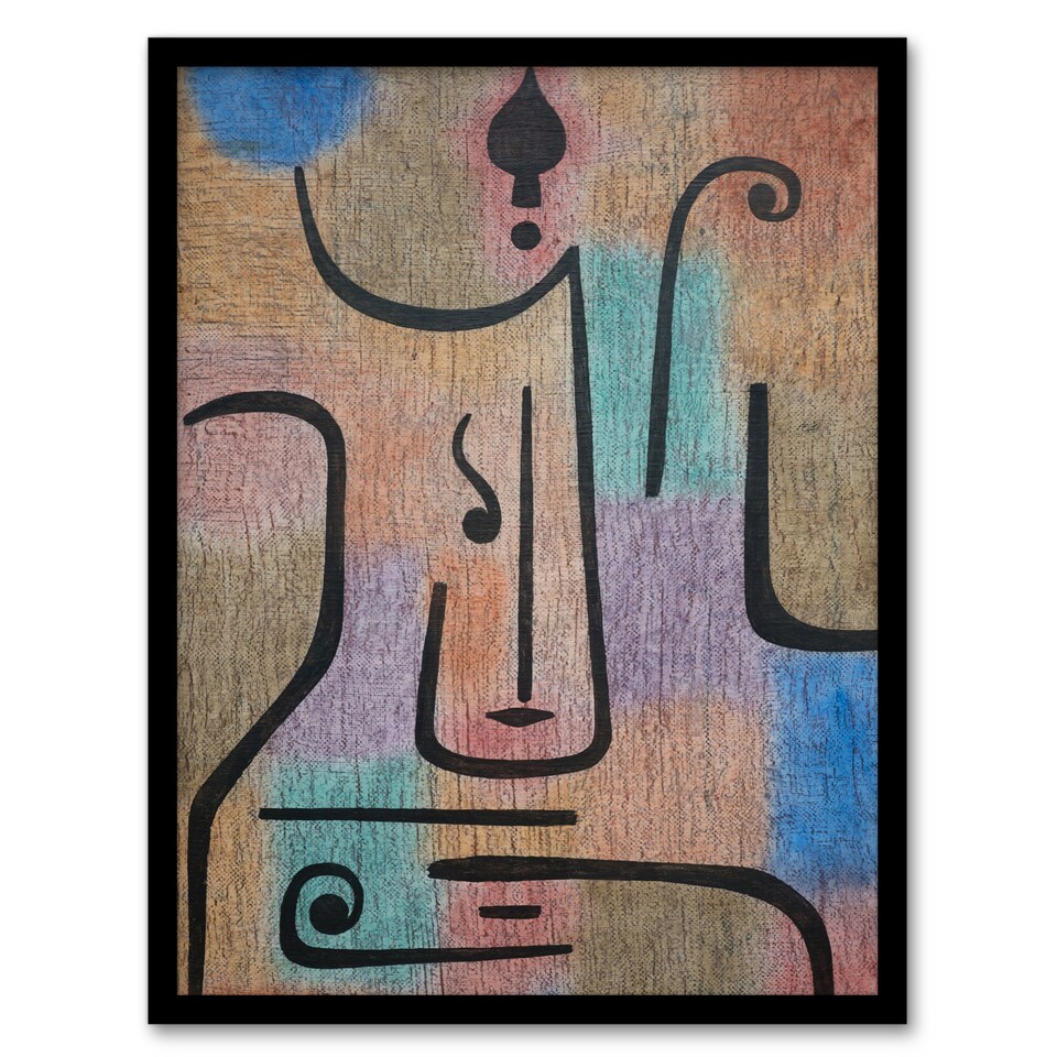 Paul Klee Framed Wall Art Print Erzengel Archangel Abstract Painting ...