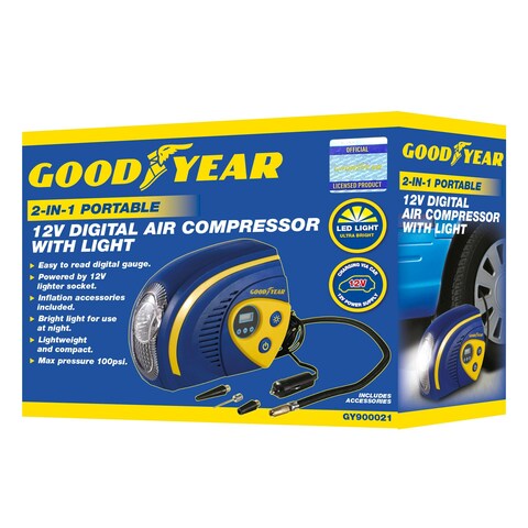 Goodyear Digital Car Tyre Air Inflator Compressor - Tesco Groceries