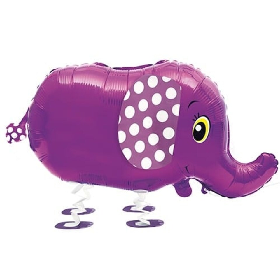 Walking Pet Elephant Foil Helium Balloon 81cm / 32Inch - Tesco Groceries
