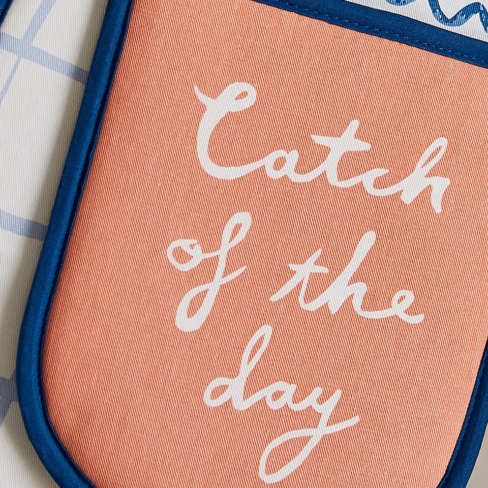 Ulster Weavers Catch of the Day Double Oven Glove Multi - Tesco Groceries