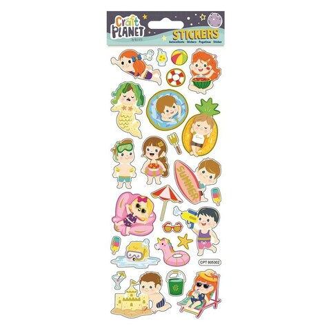 Fun Stickers - At the Beach - Craft Planet - Tesco Groceries