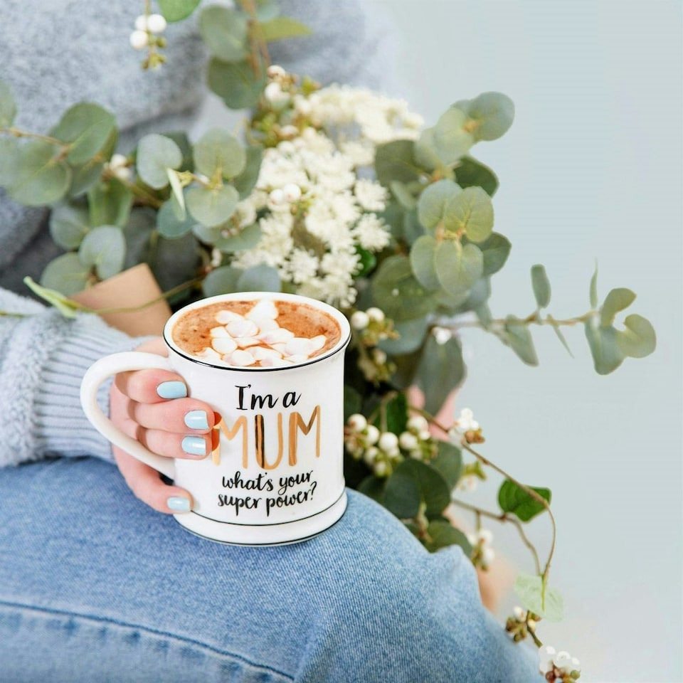 Sass & Belle Mug Superpower Mum - Tesco Groceries