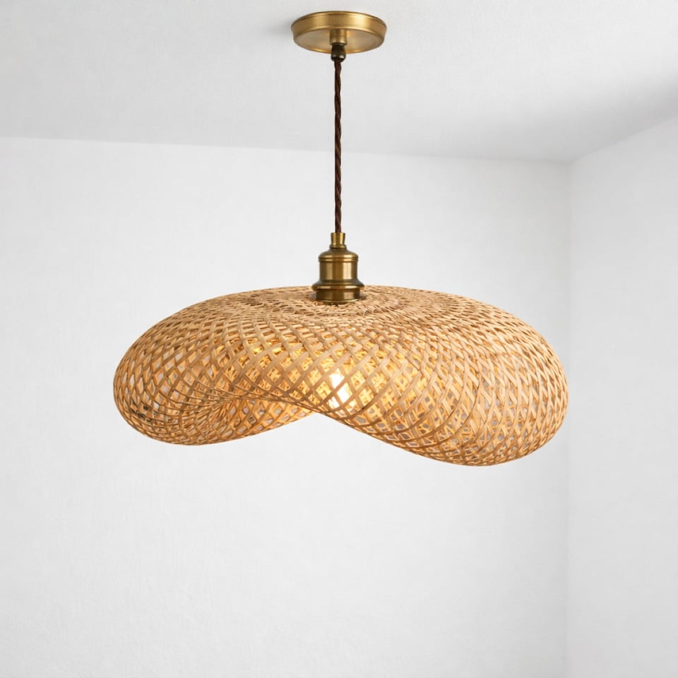 CGC Arina Bamboo Easy-Fit Handmade Lampshade - Tesco Groceries