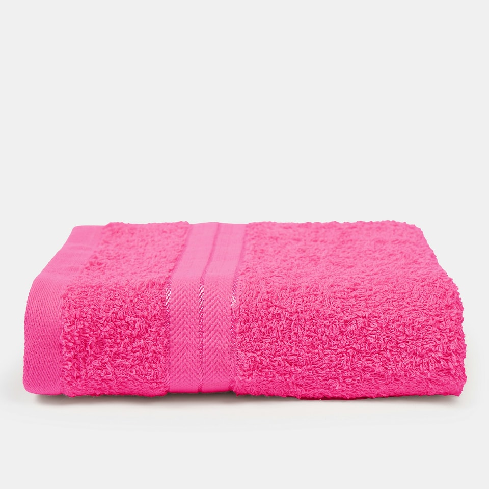 OHS Luxury 100% Cotton 500GSM Bathroom Hand Towel | Pink | Bright Pink ...